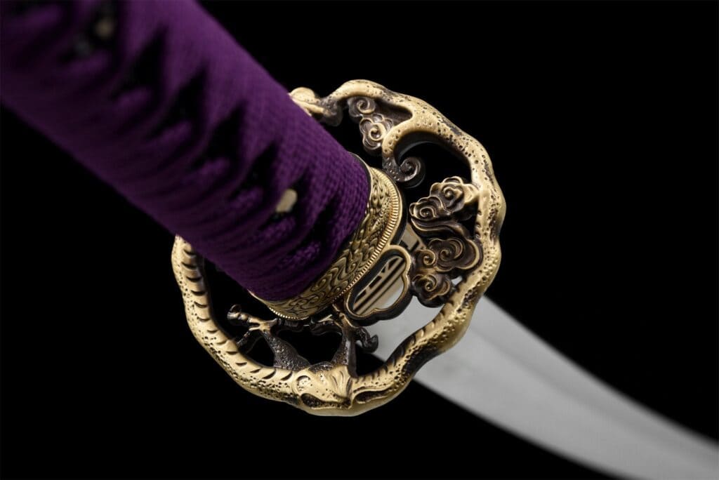 Purple Handle Katana | Steel T10 | 40.9" Length
